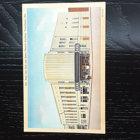 Other | Postcard Al New City Hall And Bama Theatre Building Tuscaloosa ...